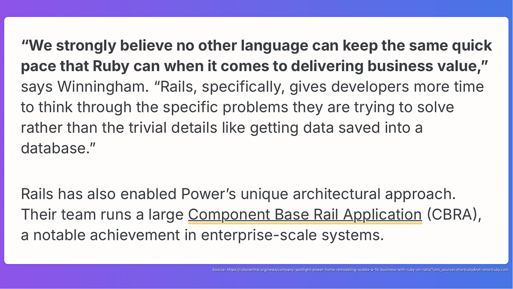 An example of an 1B$ exterior renovation business using Ruby on Rails ...